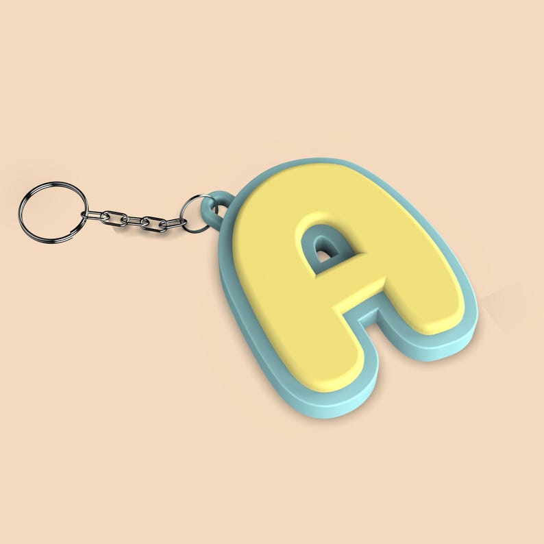 Letters Keychain Pack, All Alphabet Letters, Initial Keyring, Party Bag ...