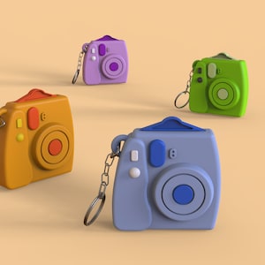Insta Photo Camera Keychain, 3D Custom Keyring, Best Gift Idea, for Cam ...