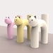 Cute Cat Floral Vase, Cathead Shaped Tube Vase, Unique Kitty Decoration ...