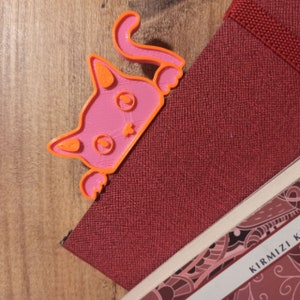 Cat Head Bookmark, Cute Bookmark 3D STL File, Cat Lover Gift, Book ...