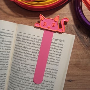Cat Head Bookmark, Cute Bookmark 3D STL File, Cat Lover Gift, Book ...