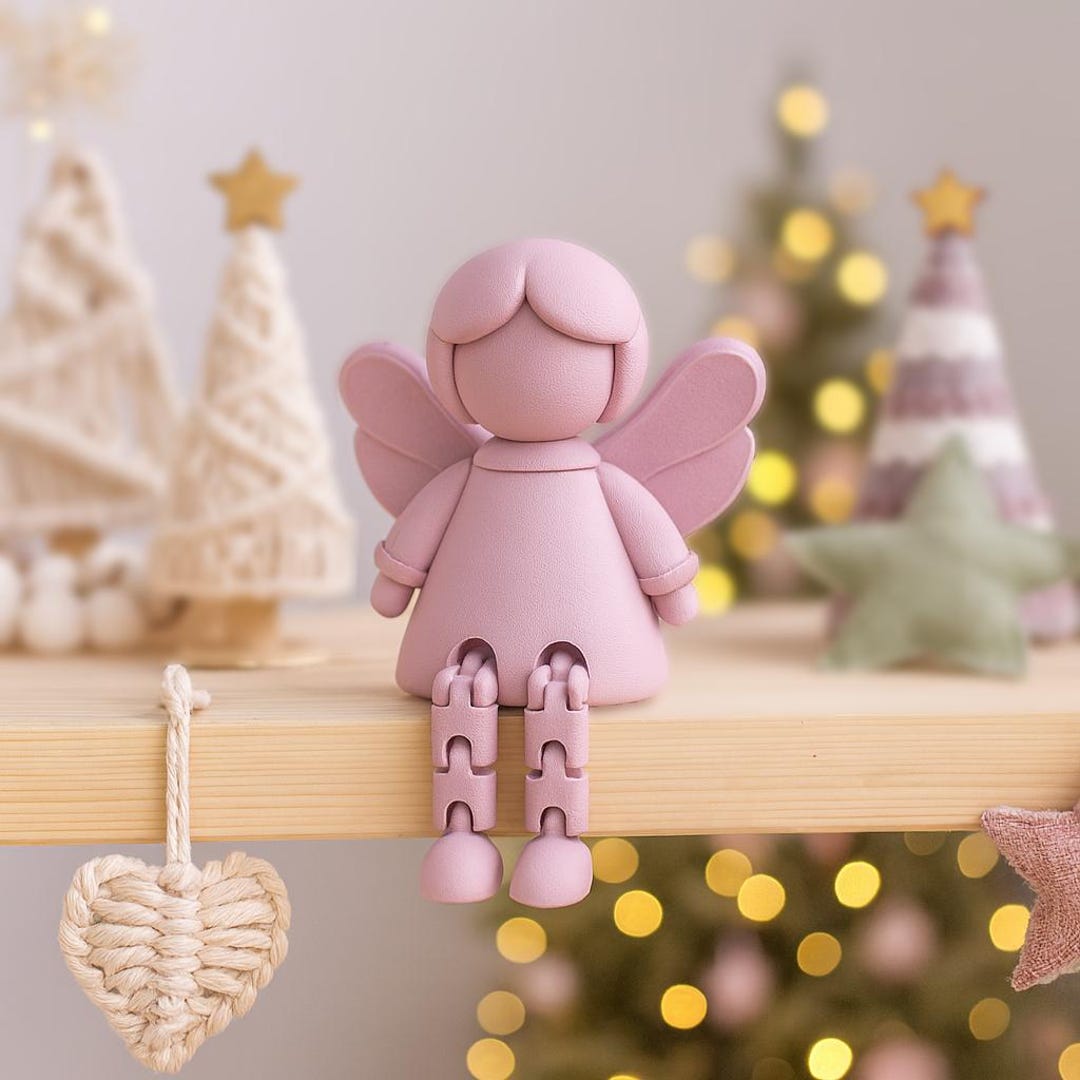 Flexi Angel Figure | Guardian Angel Christmas Decor | Articulated Shelf ...