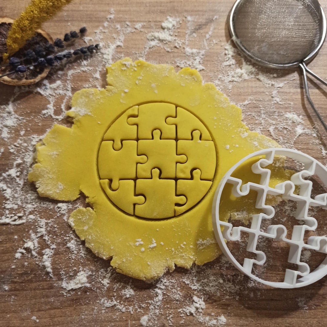 Circle Puzzle Cookie & Clay Cutter, Puzzle With Multiple Cutters 9 ...
