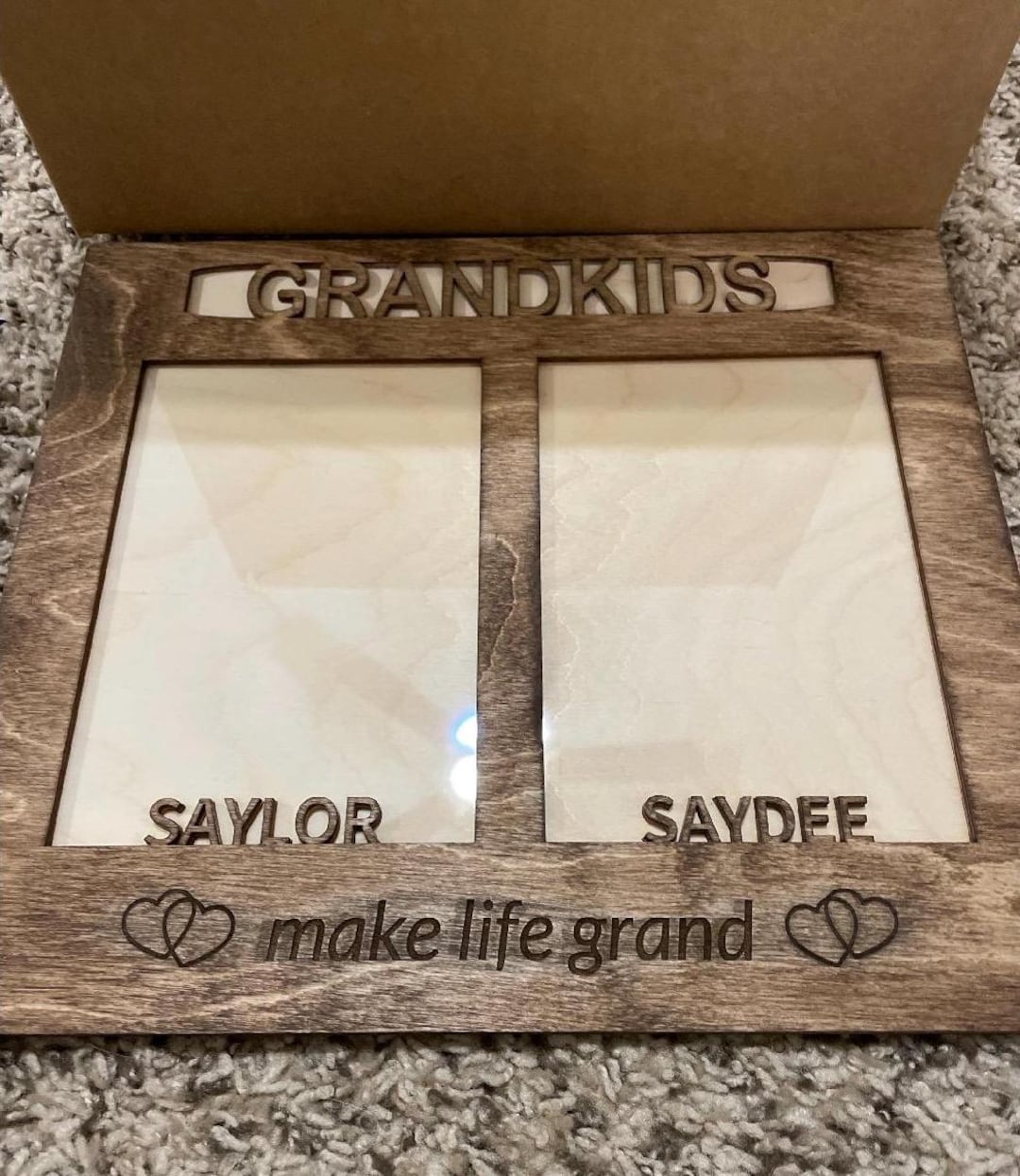 Grandchildren Picture Frame for | 5x7 | 4x6 | 3.5 X 5 | Grandkid Photos ...