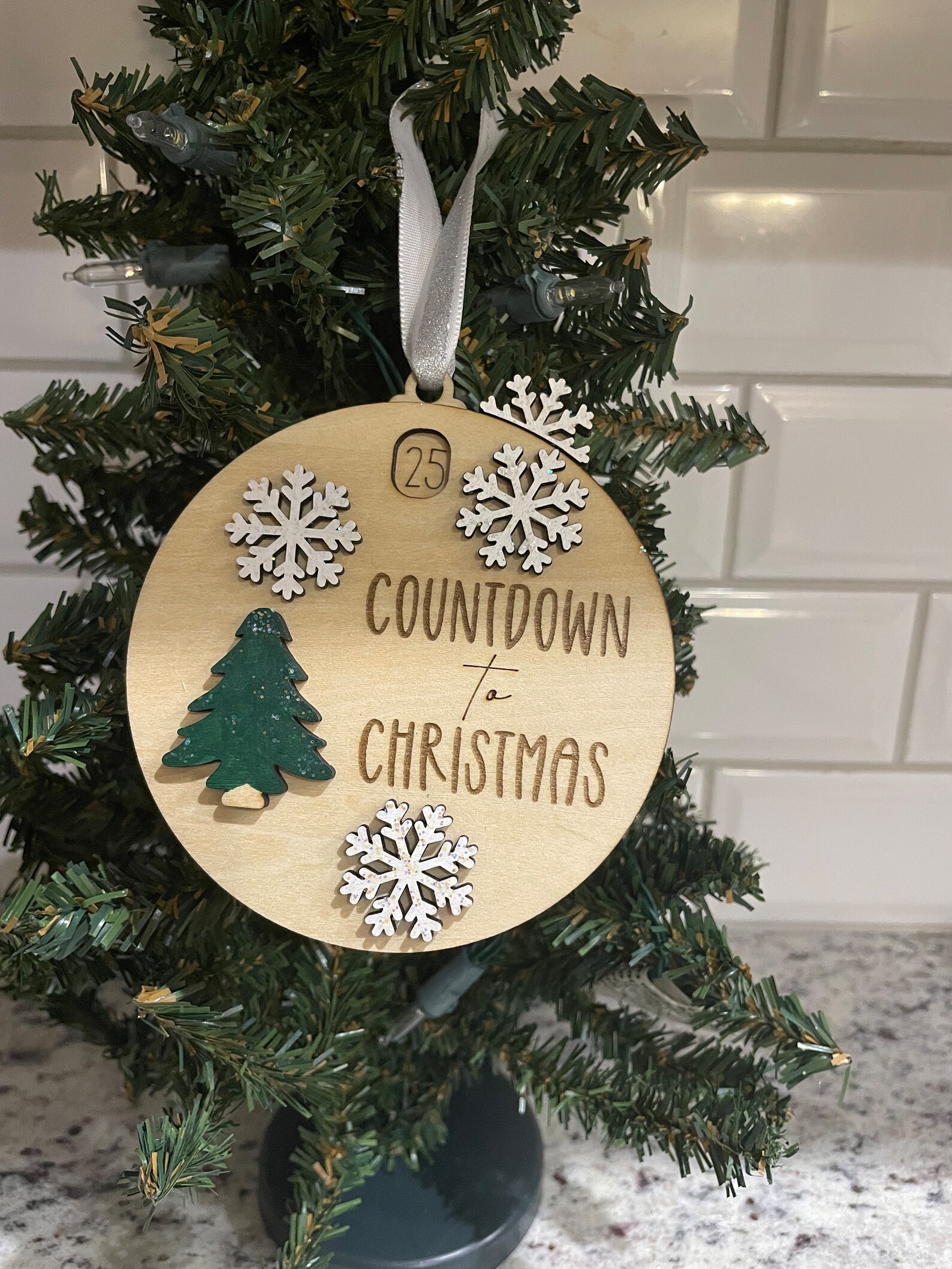 Countdown to Christmas - Rotating Countdown Ornament- Personalization ...