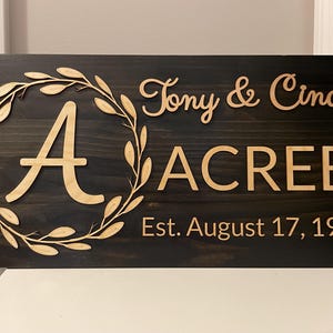 Personalized Wedding Sign | Anniversary Sign | Personalized Wooden Gift ...