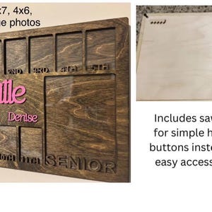 Personalized School Years Picture Frame | Pre-k Through Graduation ...