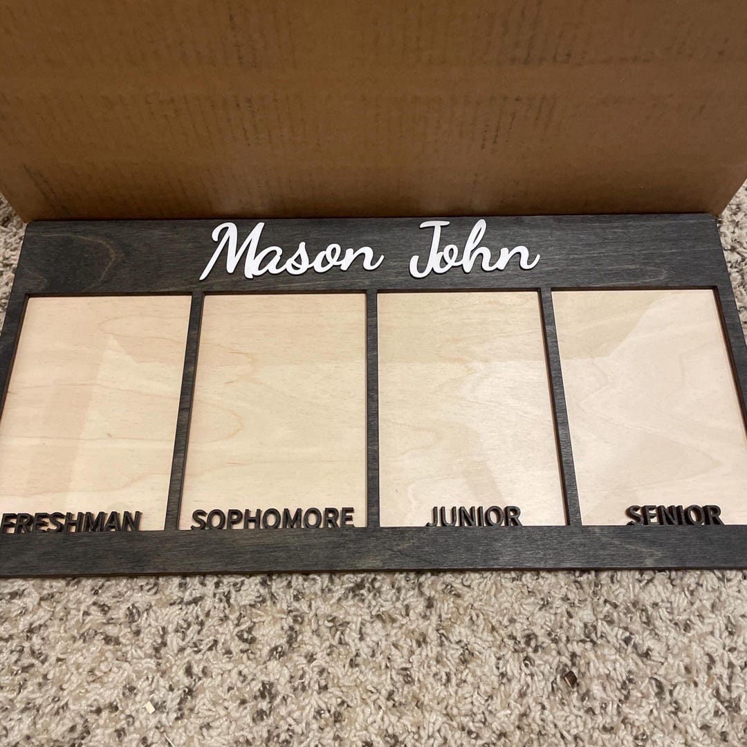 Personalized High School Picture Frame for Freshman to Senior Year ...