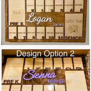 Personalized School Years Picture Frame | Pre-k Through Graduation ...