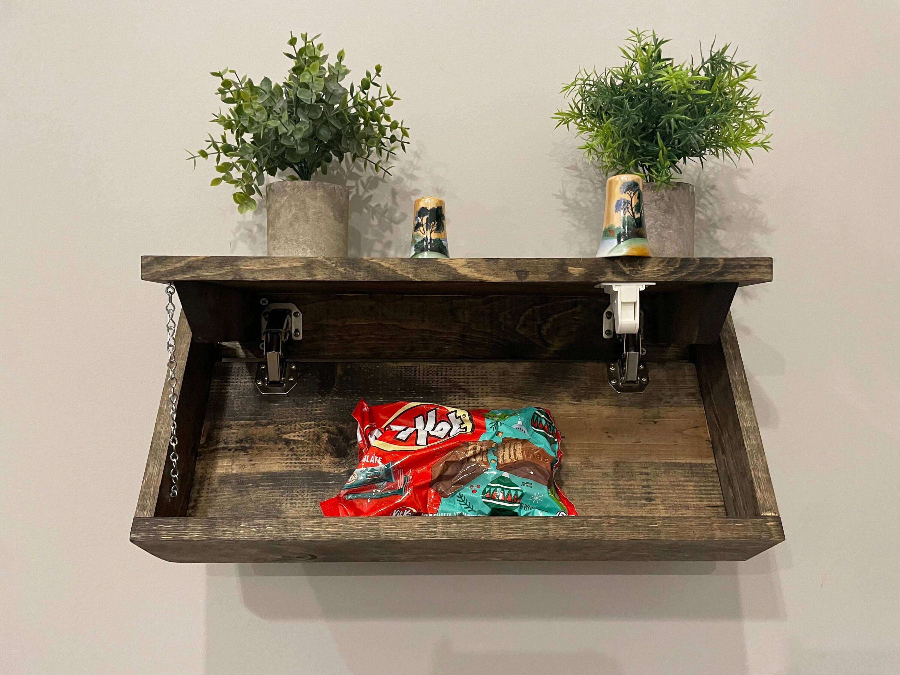 Floating Tactical Concealment Shelf With Lockable Hidden Storage ...