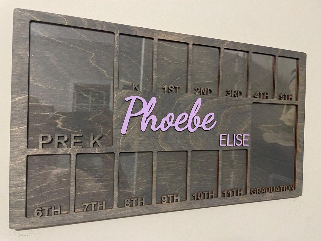 Personalized School Picture Frame, Prek Through Graduation, Prek, TK ...
