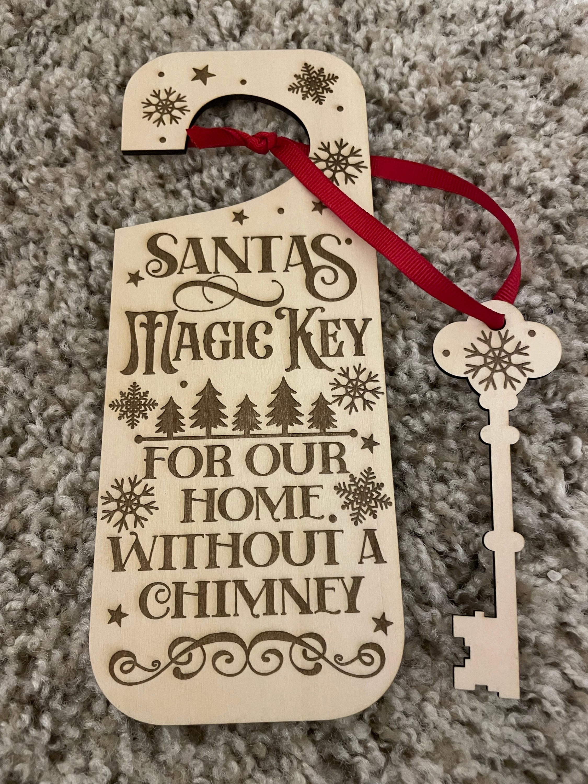Santas Magic Key Door Hanger - Etsy