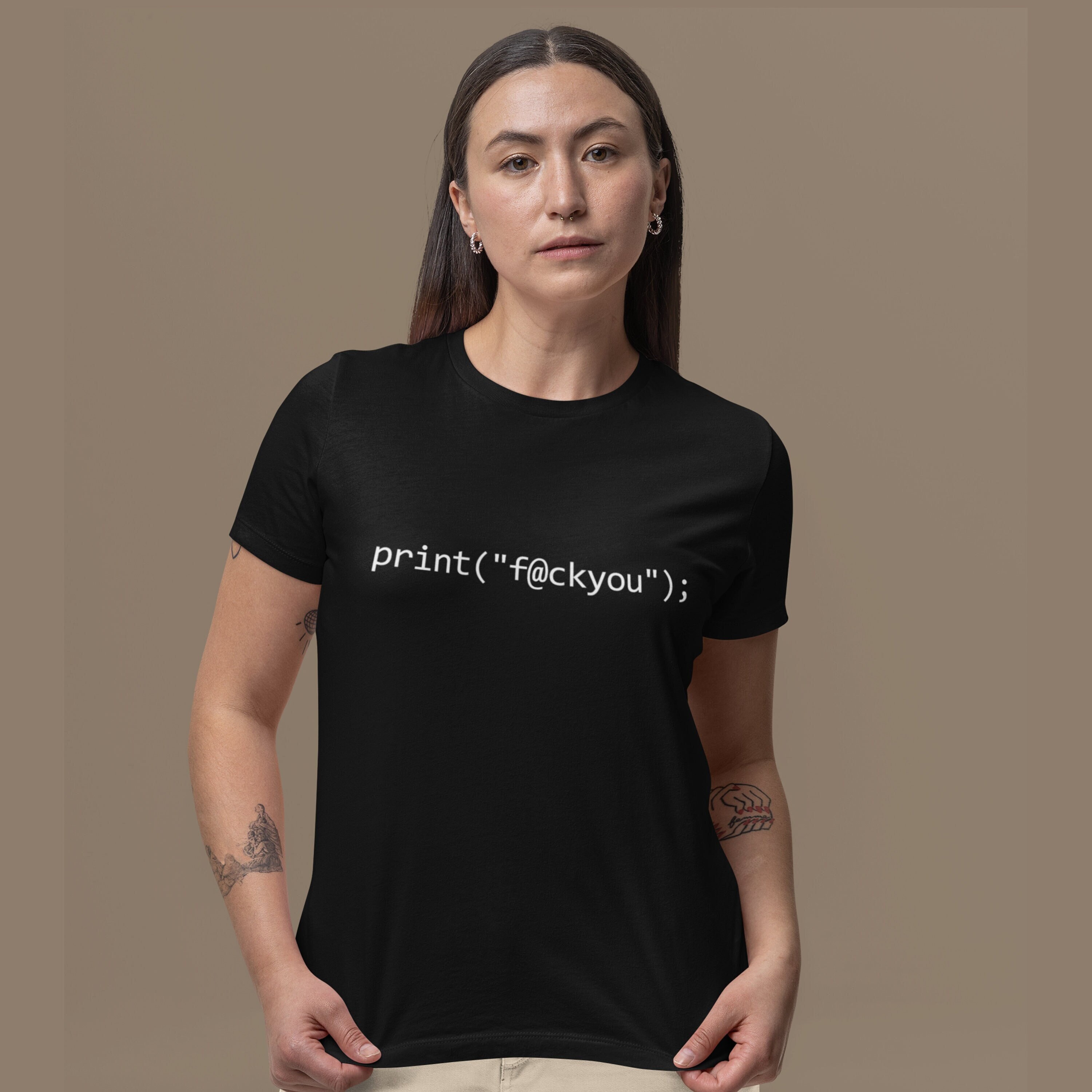 Printfckyou Funny Programmer Shirt, Coding Humor T-shirt, New Coder Gift Tee, Programmer's Humor ...