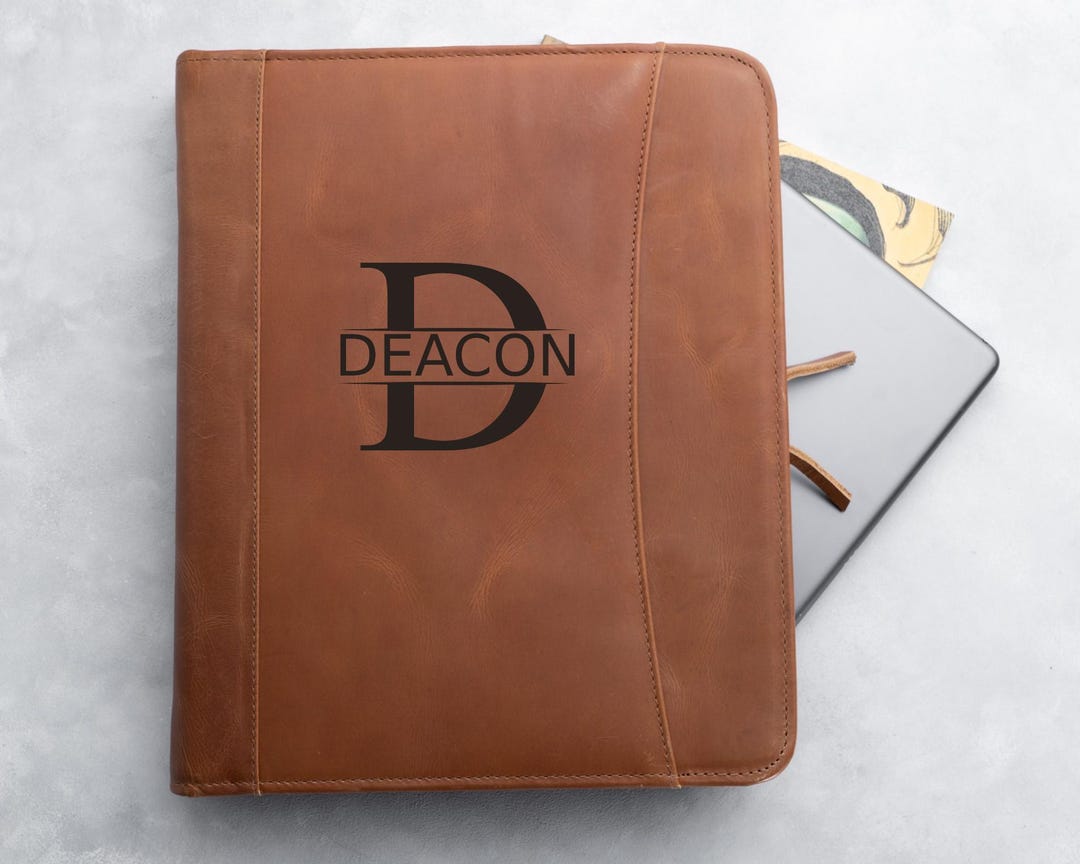 Vintage Leather Portfolio, Handmade Leather Portfolio, Professional ...