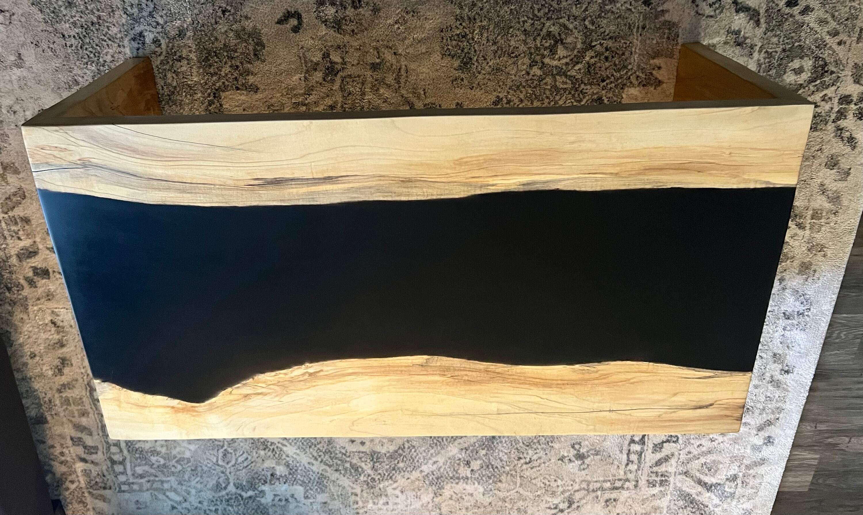 Epoxy Resin Double Waterfall Table - Etsy