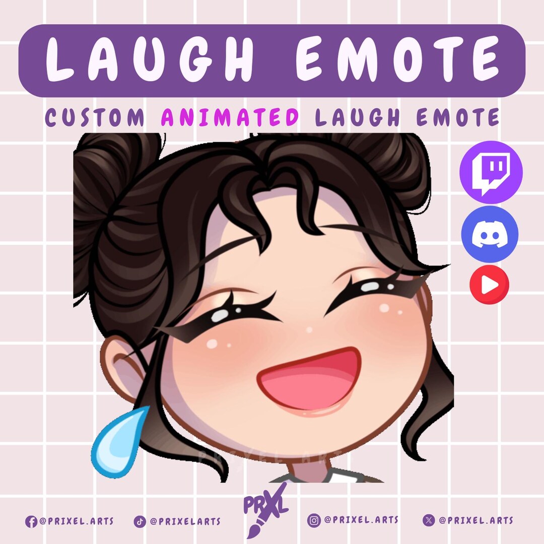 Custom Animated Chibi Laugh Emote - Etsy