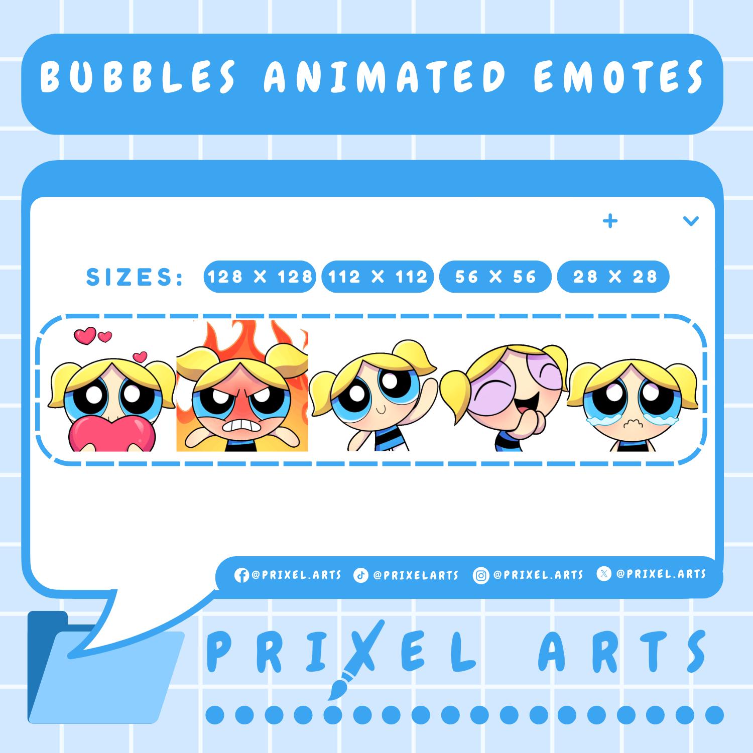 Bubbles 5 Pack Animated Emotes - Etsy