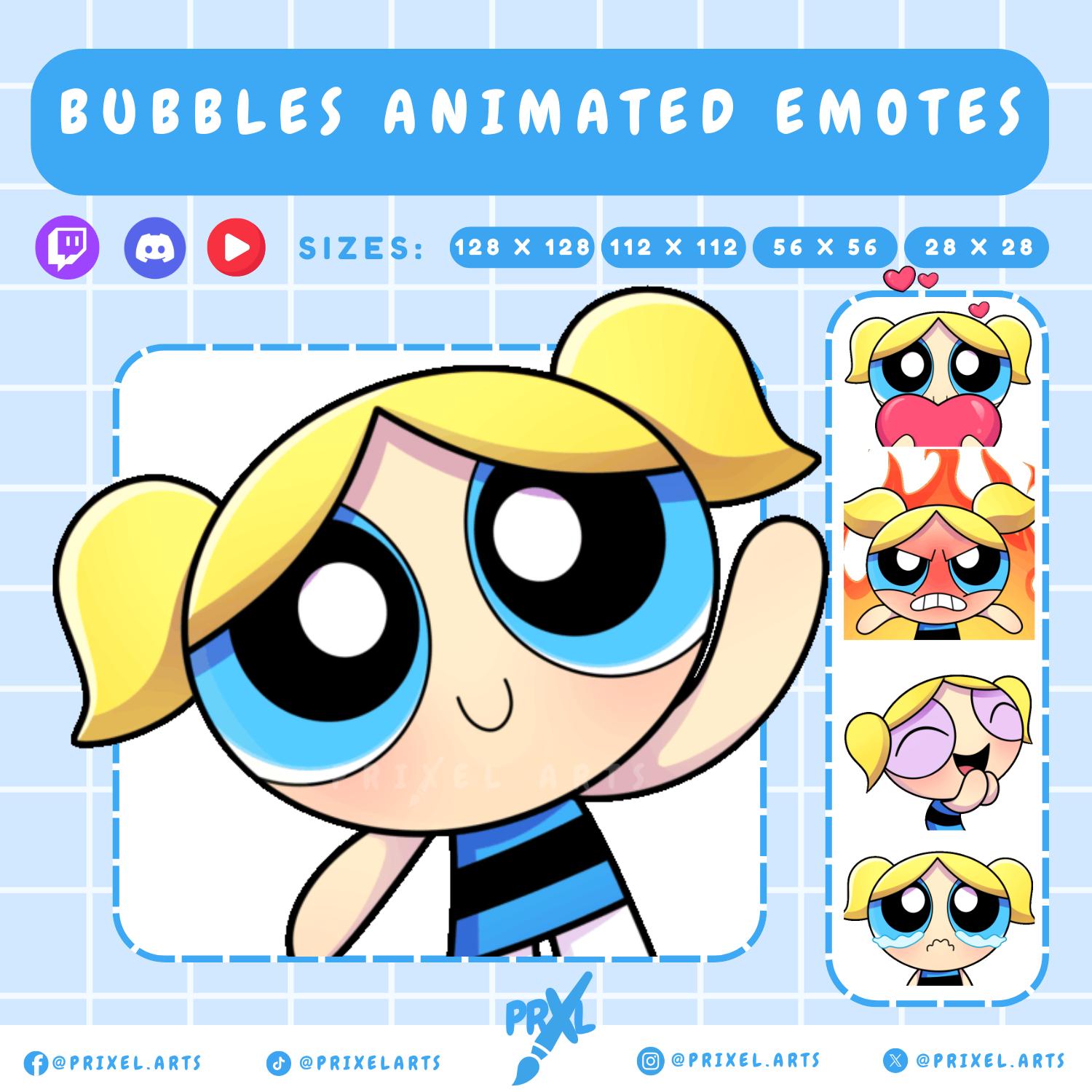 Bubbles 5 Pack Animated Emotes - Etsy