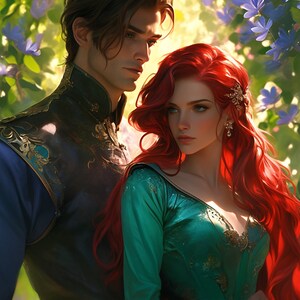 Garden of Love: Ariel and Eric’s Twilight Stroll - Etsy