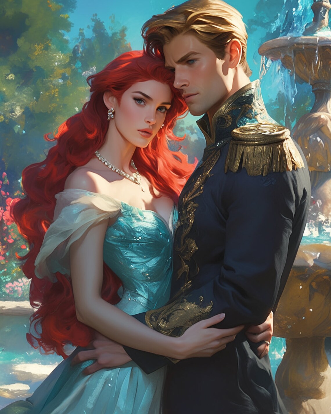 Garden of Love: Ariel and Eric’s Twilight Stroll - Etsy
