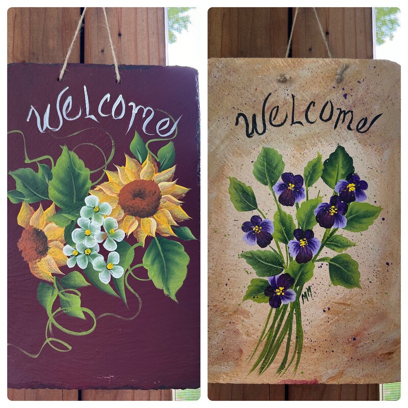 Hand Painted Slate - Etsy