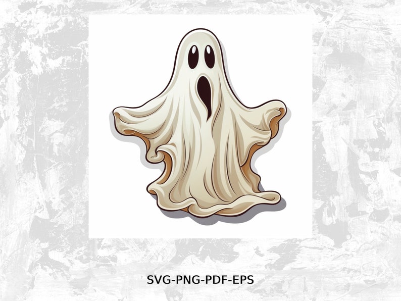 Cartoon_ghost SVG,PNG,EPS Commercial Use Clipart Vector Graphics for ...