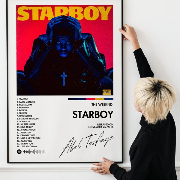 The Weeknd Wall Art - Etsy