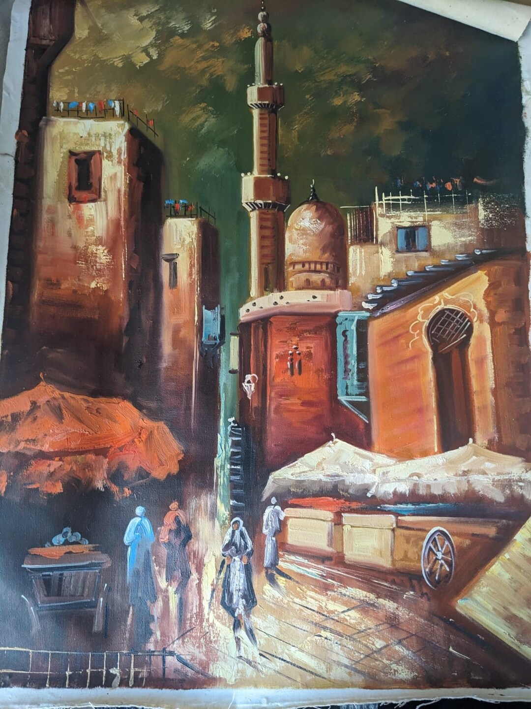 Arabesque Oil Painting Hand Painted in Cairo - Etsy
