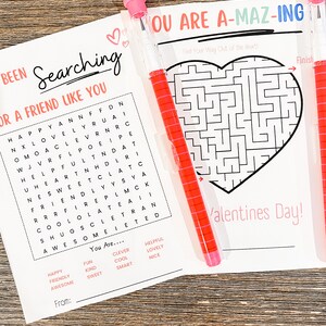 Word Search Valentine Day Printable, Maze Valentine Day Printable ...
