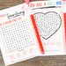 Word Search Valentine Day Printable, Maze Valentine Day Printable ...