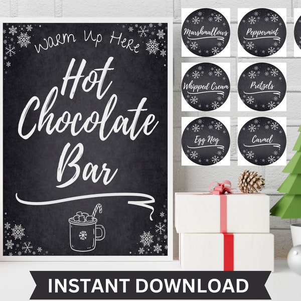 Hot Chocolate Bar Labels - Etsy
