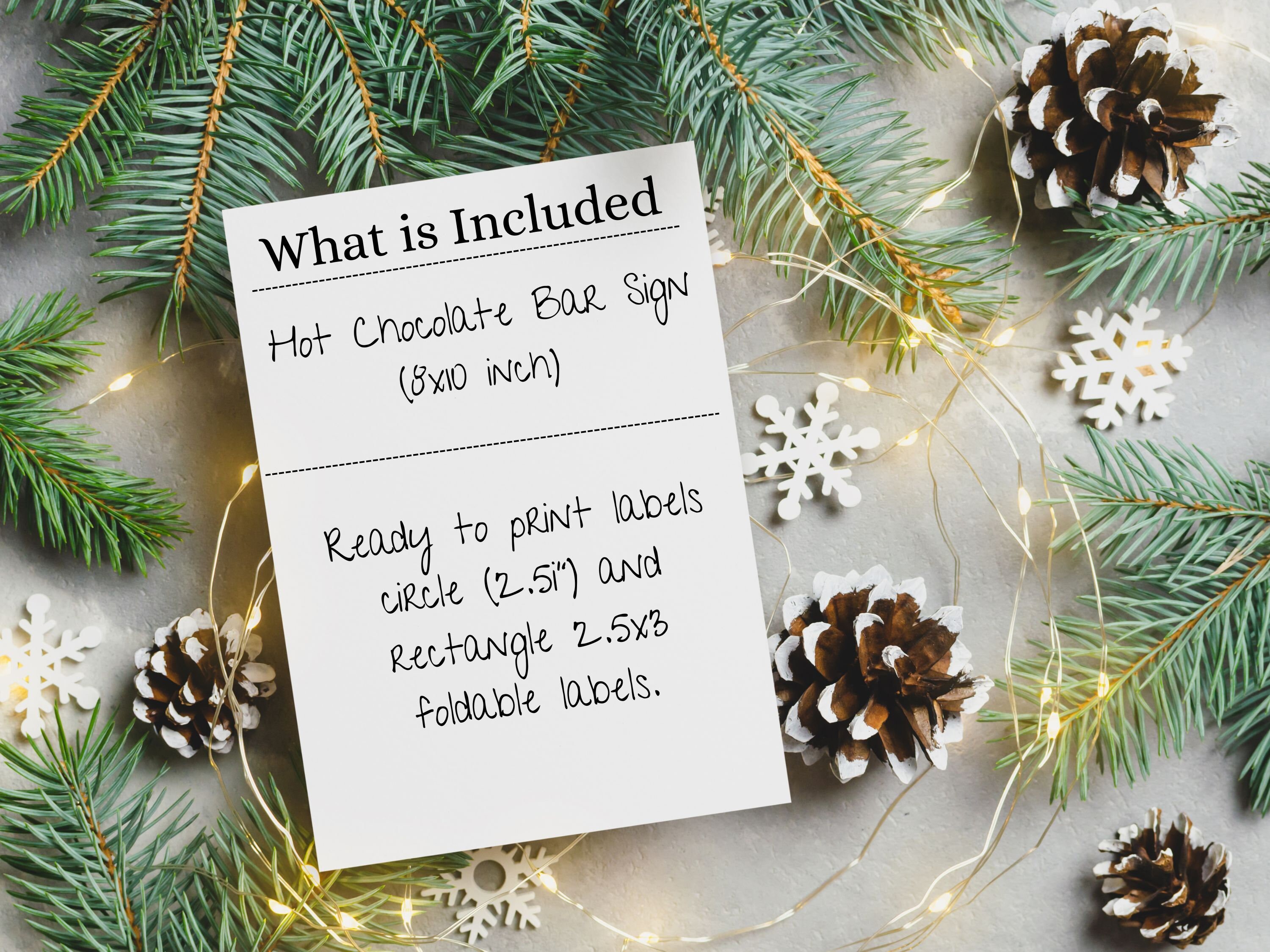 PRINTABLE: Hot Chocolate Bar Labels Hot Chocolate Bar - Etsy