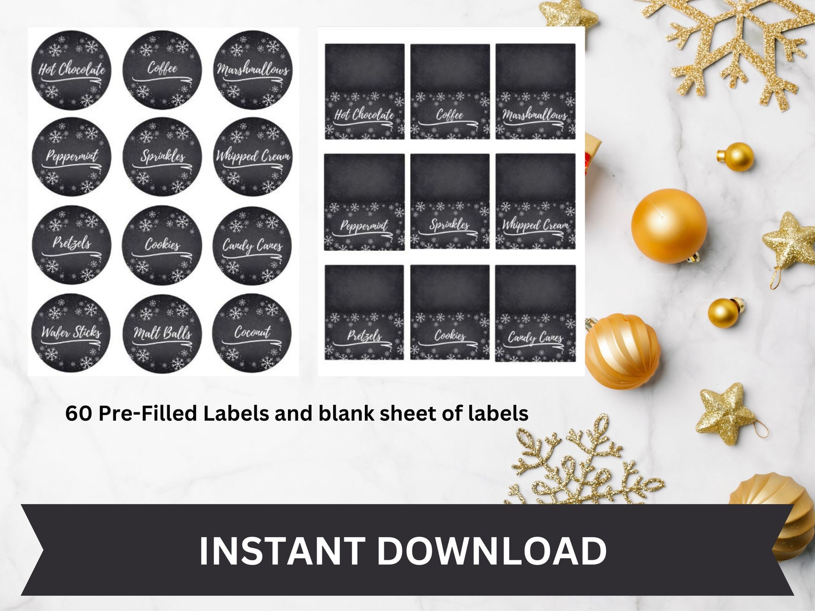 PRINTABLE: Hot Chocolate Bar Labels Hot Chocolate Bar - Etsy