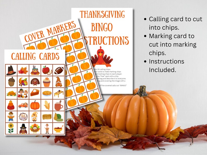 Printable Thanksgiving Bingo, Thanksgiving Bingo Game, Thanksgiving ...