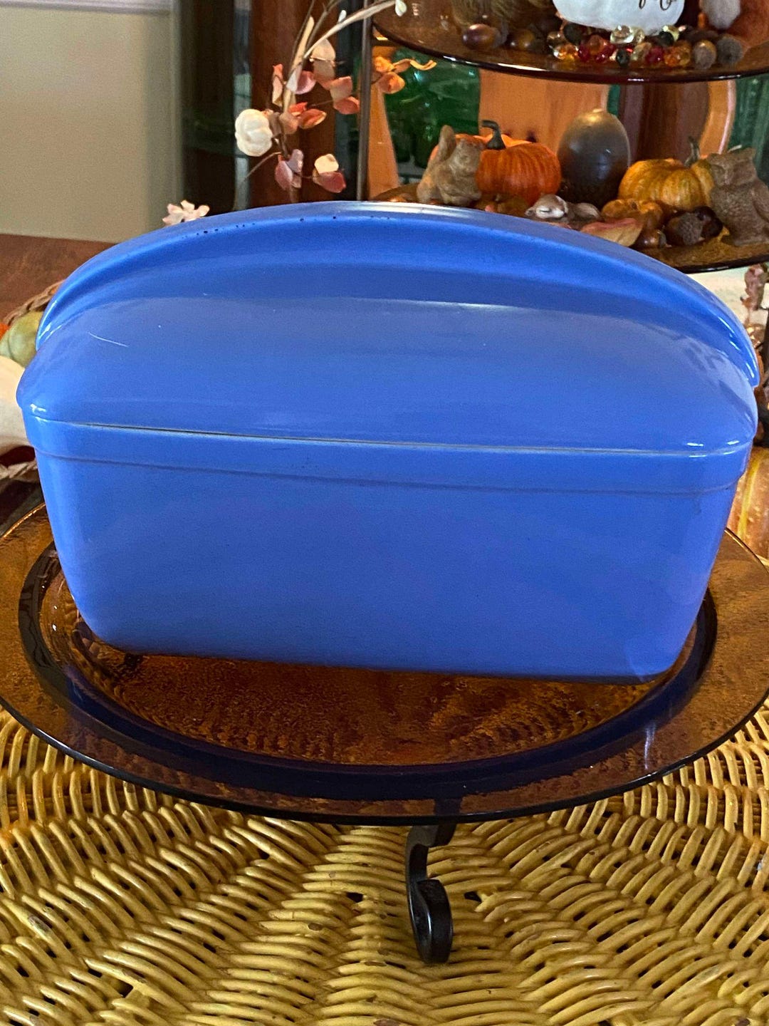 Vintage Blue Hall Ceramic Refrigerator Dish With Lid - Etsy