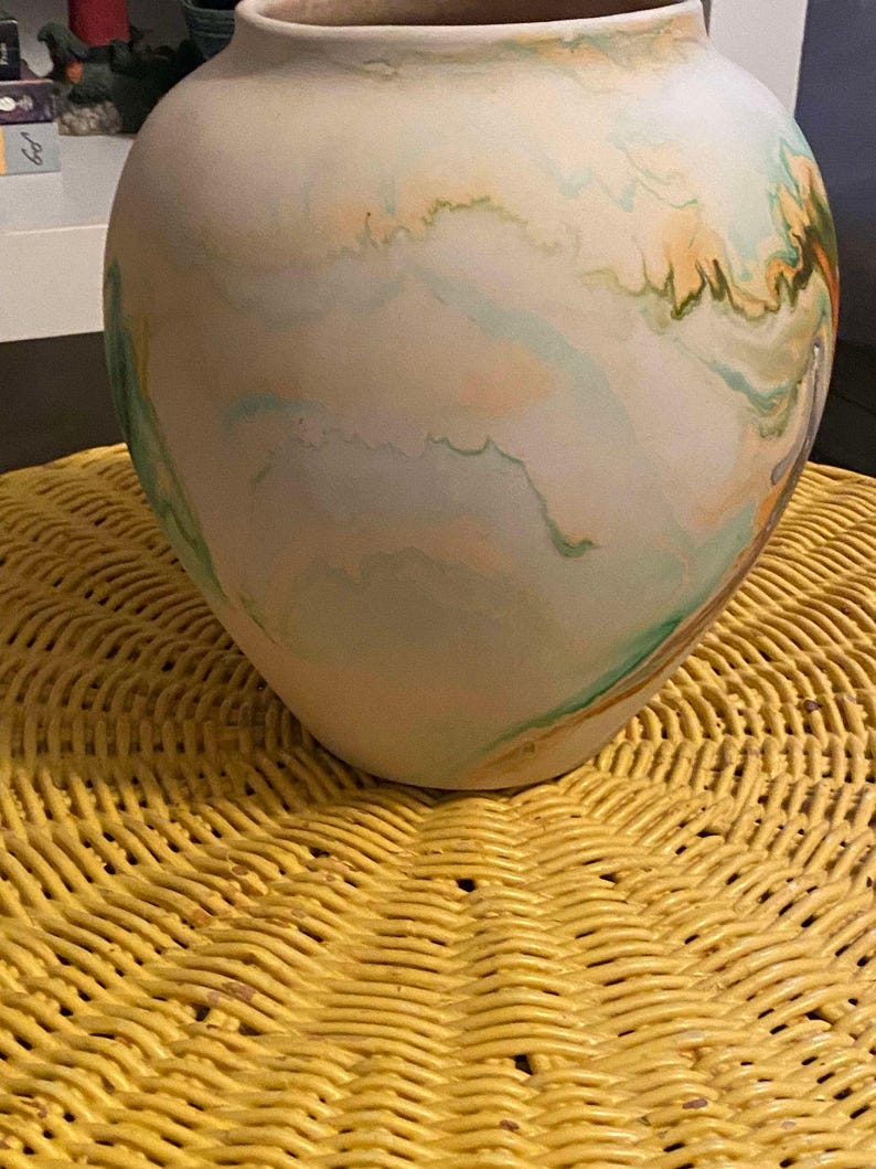 Authentic Marked Vintage Nemadji Vases Art Pottery Handmade Clay ...