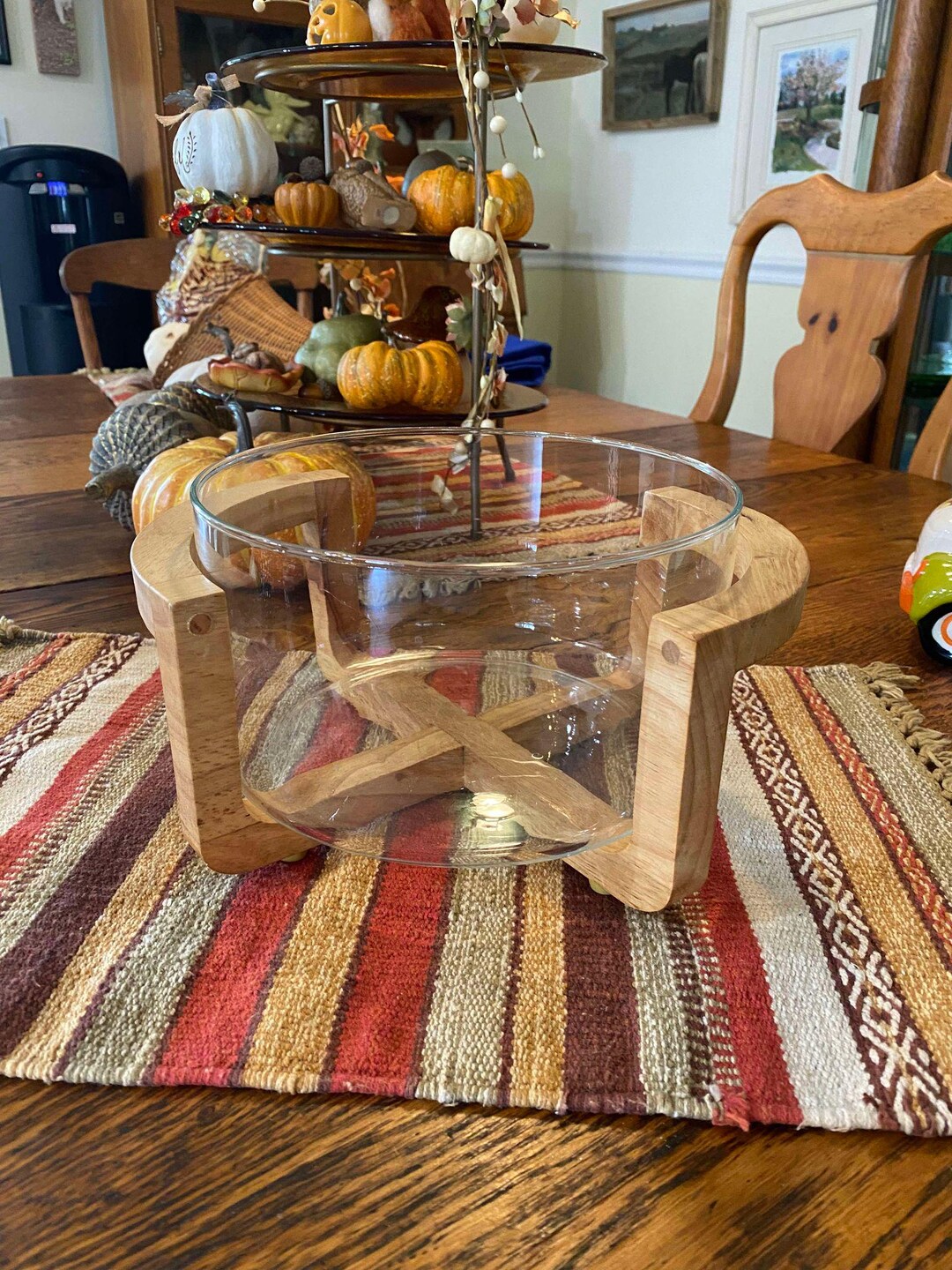 Vintage MCM Mid Century Modern Salad Fruit Bowl - Handblown Glass Dish ...