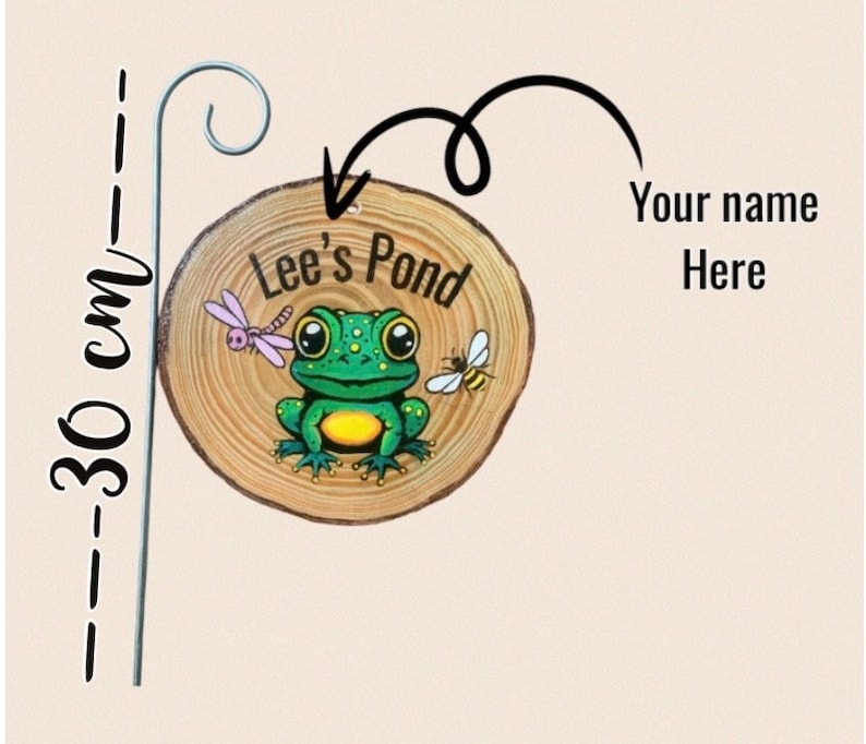 Wildlife Custom Pond Sign/plaque Laser Engraved/ Hand Painted- Pond ...