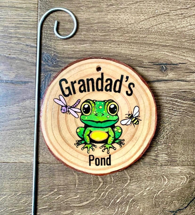 Wildlife Custom Pond Sign/plaque Laser Engraved/ Hand Painted- Pond ...