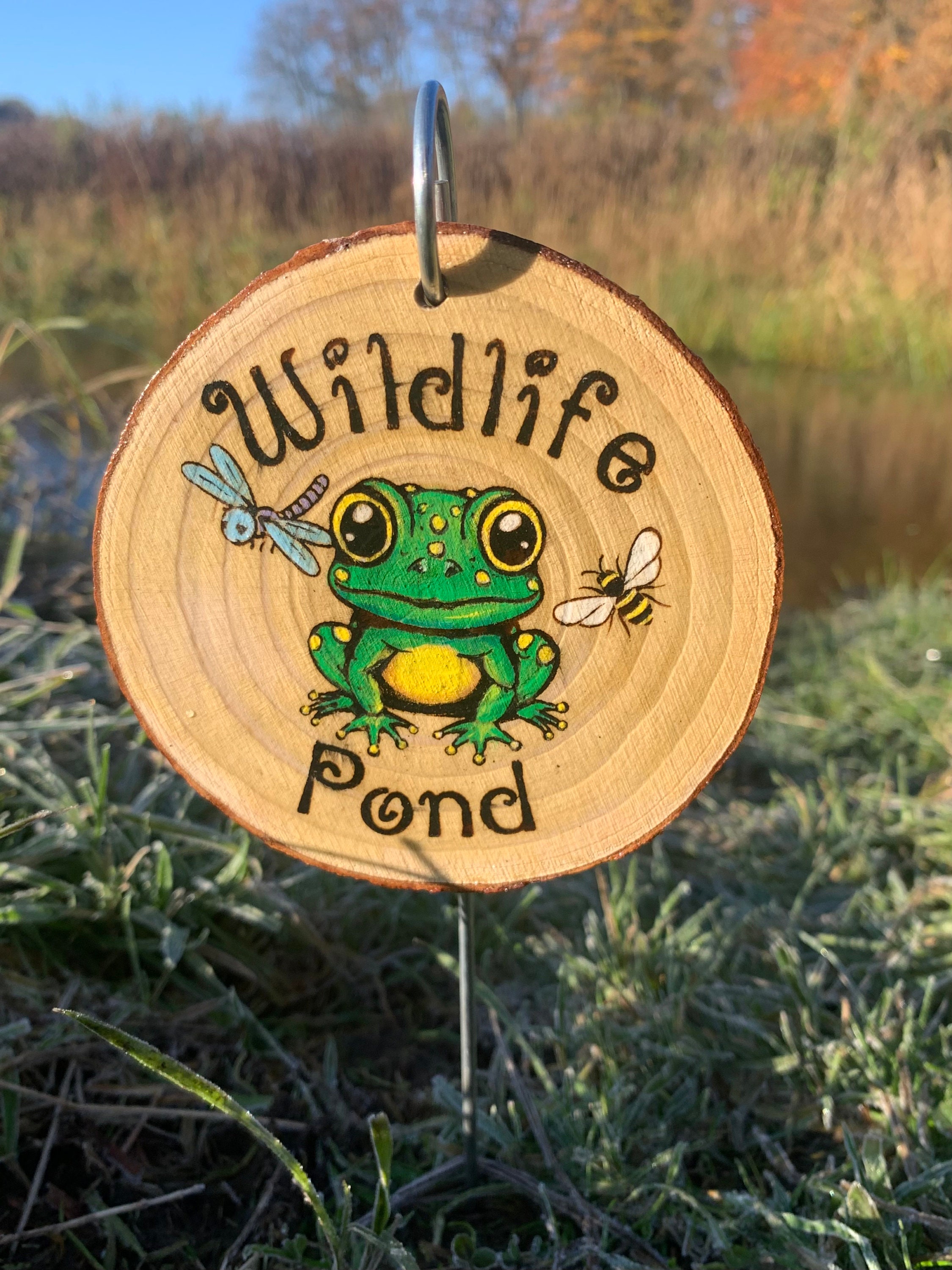 Wildlife Custom Pond Sign/plaque Laser Engraved/ Hand Painted- Pond ...