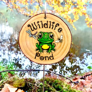 Wildlife Custom Pond Sign/plaque Laser Engraved/ Hand Painted- Pond ...