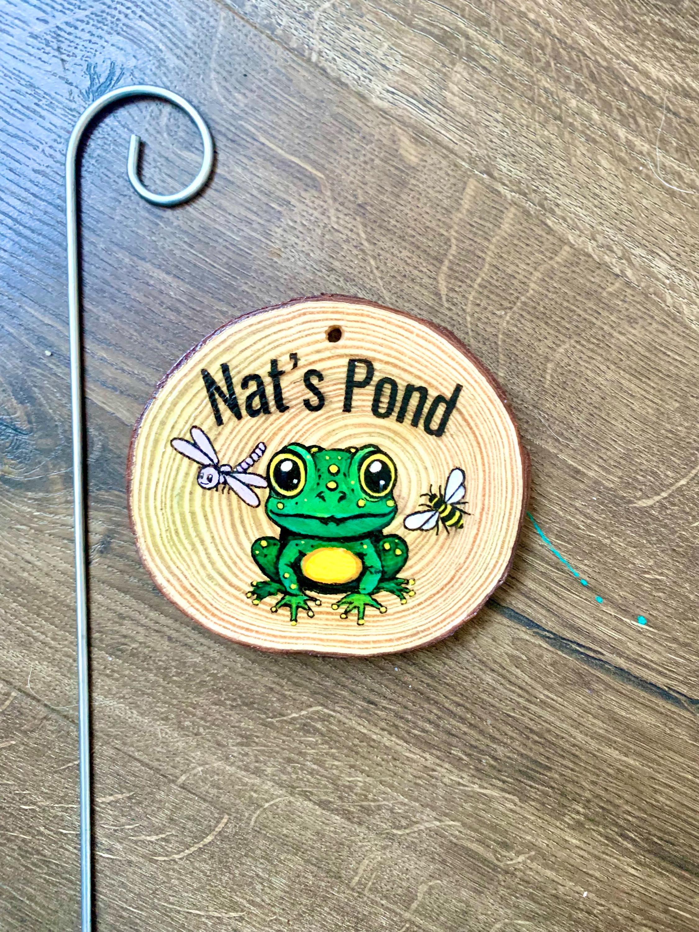 Wildlife Custom Pond Sign/plaque Laser Engraved/ Hand Painted- Pond ...