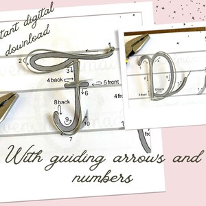 Printable Letter Template for Wire Art (uppercase + Lowercase Alphabet ...