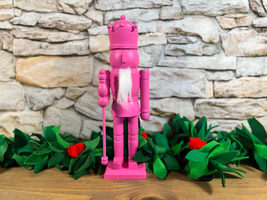 Hand Painted Colorful Nutcracker Hot Pink 12 Inches - Etsy