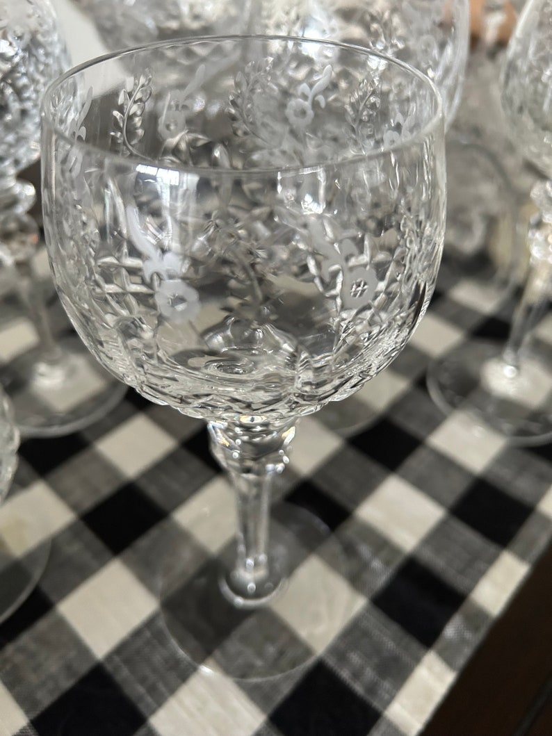 Fine Crystal Stemware-wine Glasses - Etsy