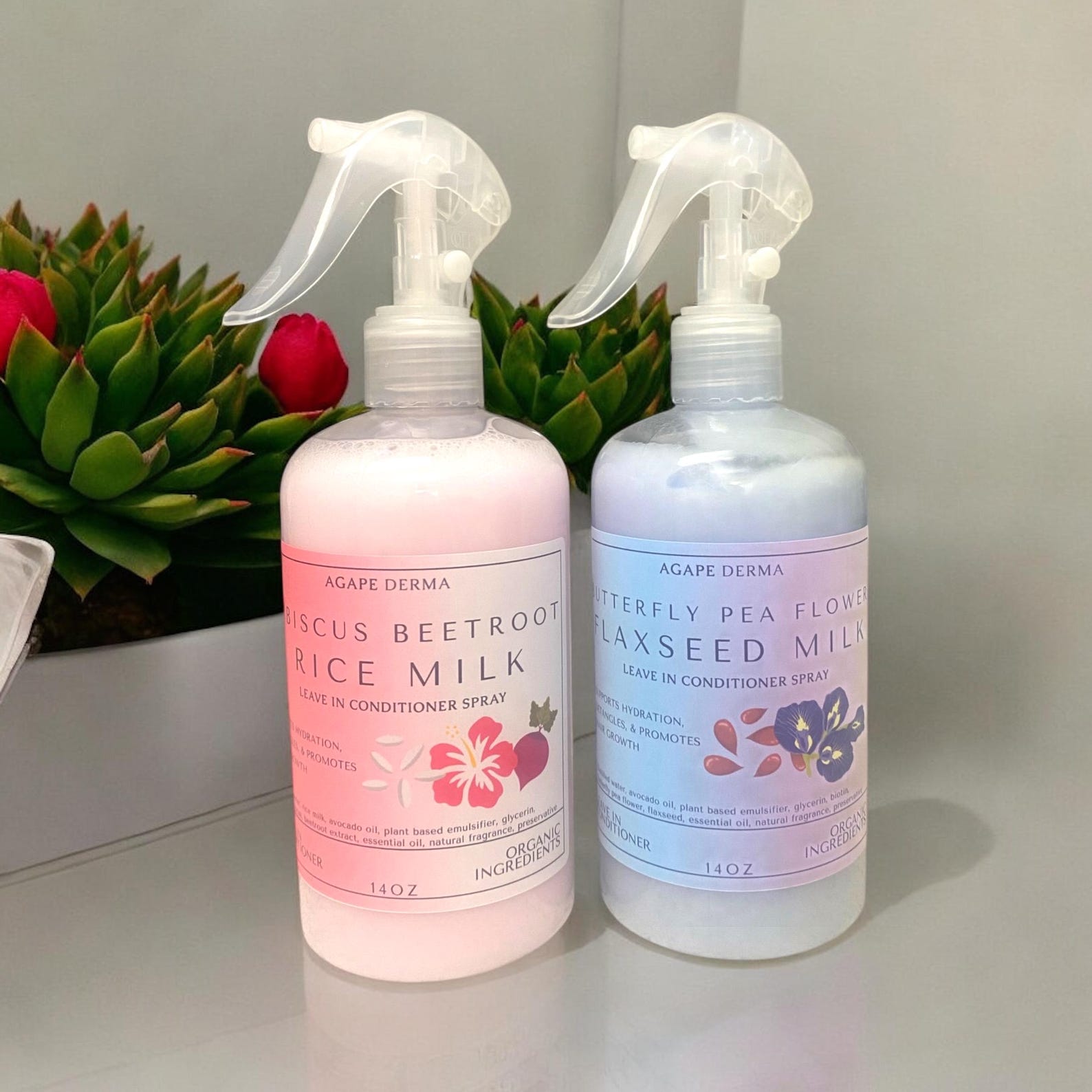 Herbal Leave in Conditioner Spray | Hibiscus Beetroot Rice Milk ...