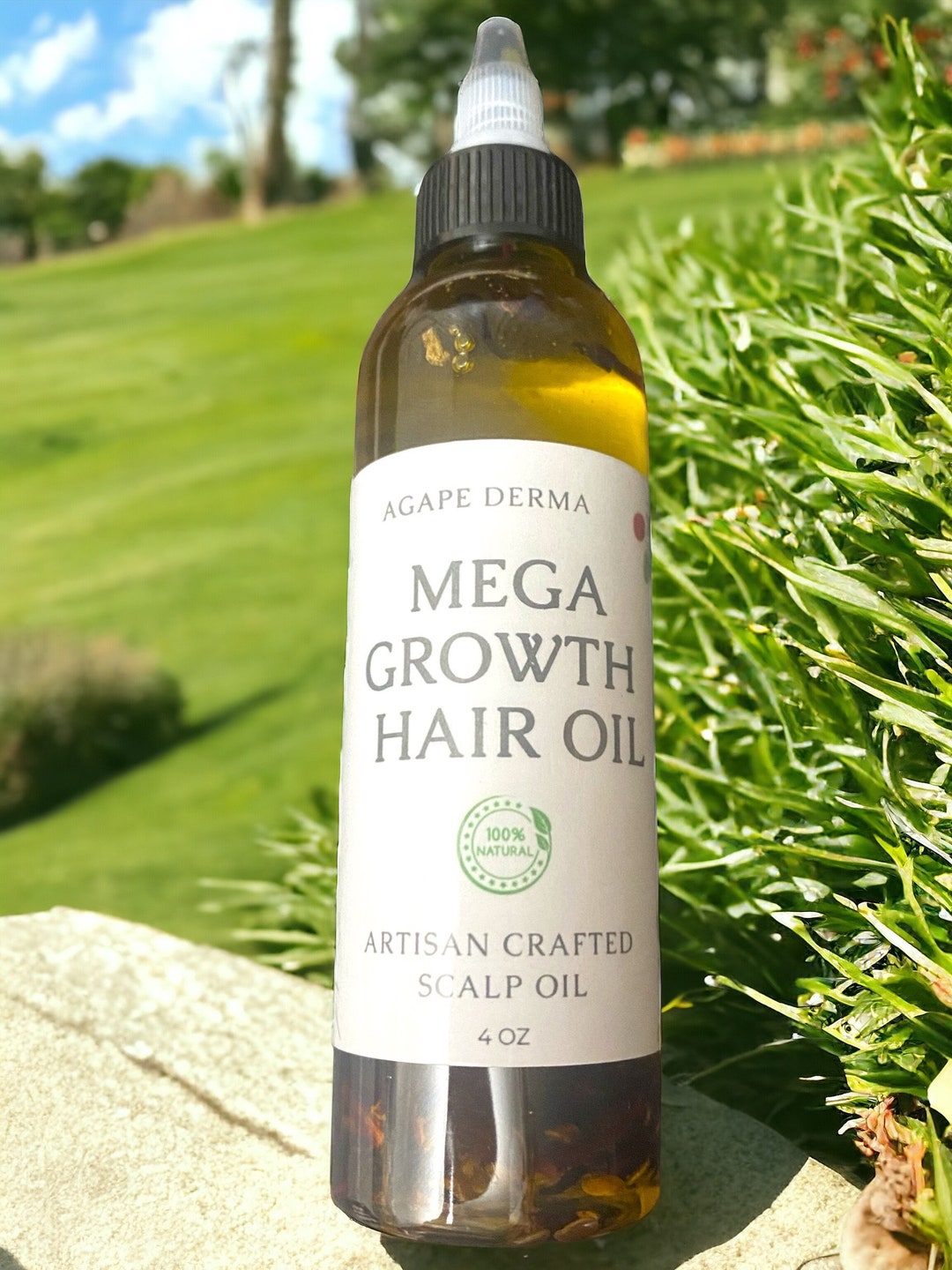 Mega Growth Nourishing Organic Hair Oil 4oz - Etsy