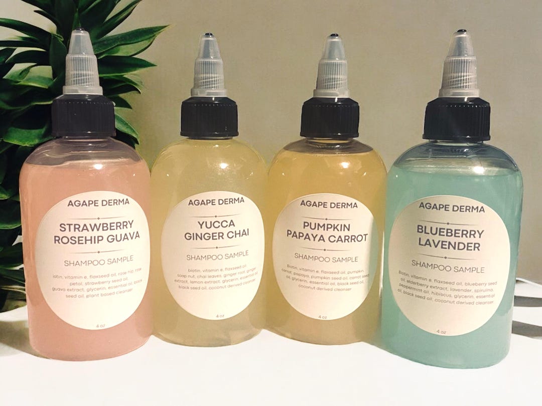Biotin Natural Shampoo Samples 4oz - Ultra Nourishing • Infused With ...