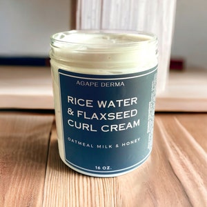 Fermented Rice Water & Flaxseed Curl Cream – Strengthens - Defines ...