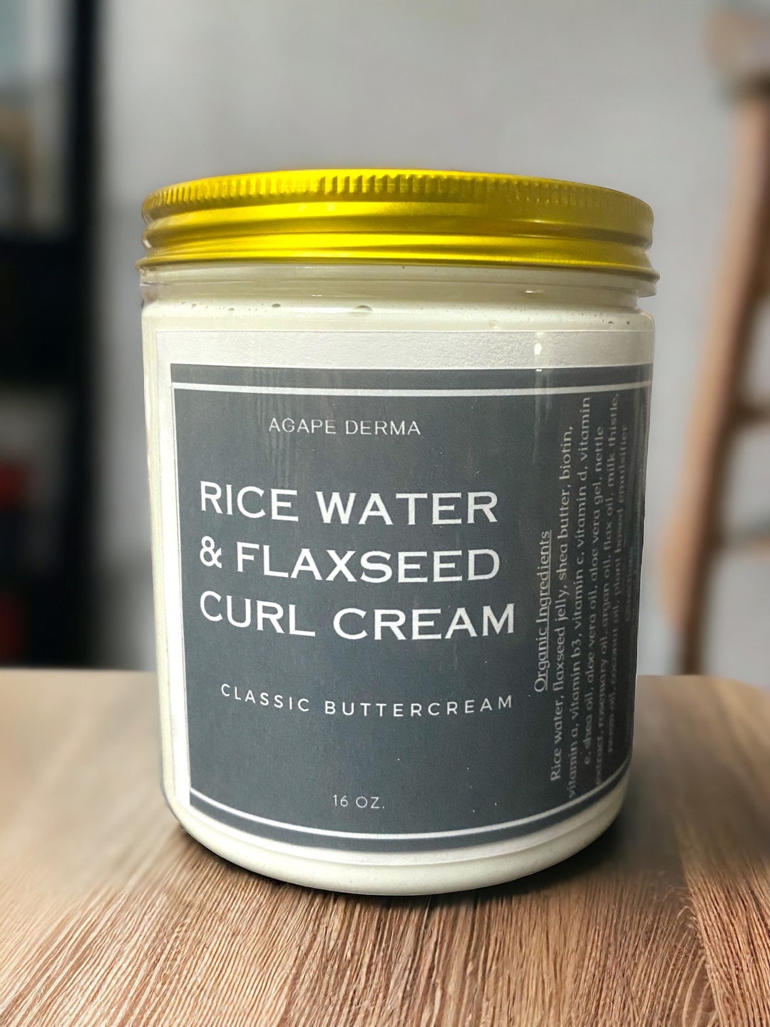 Fermented Rice Water & Flaxseed Curl Cream Infused With Hair Growth ...